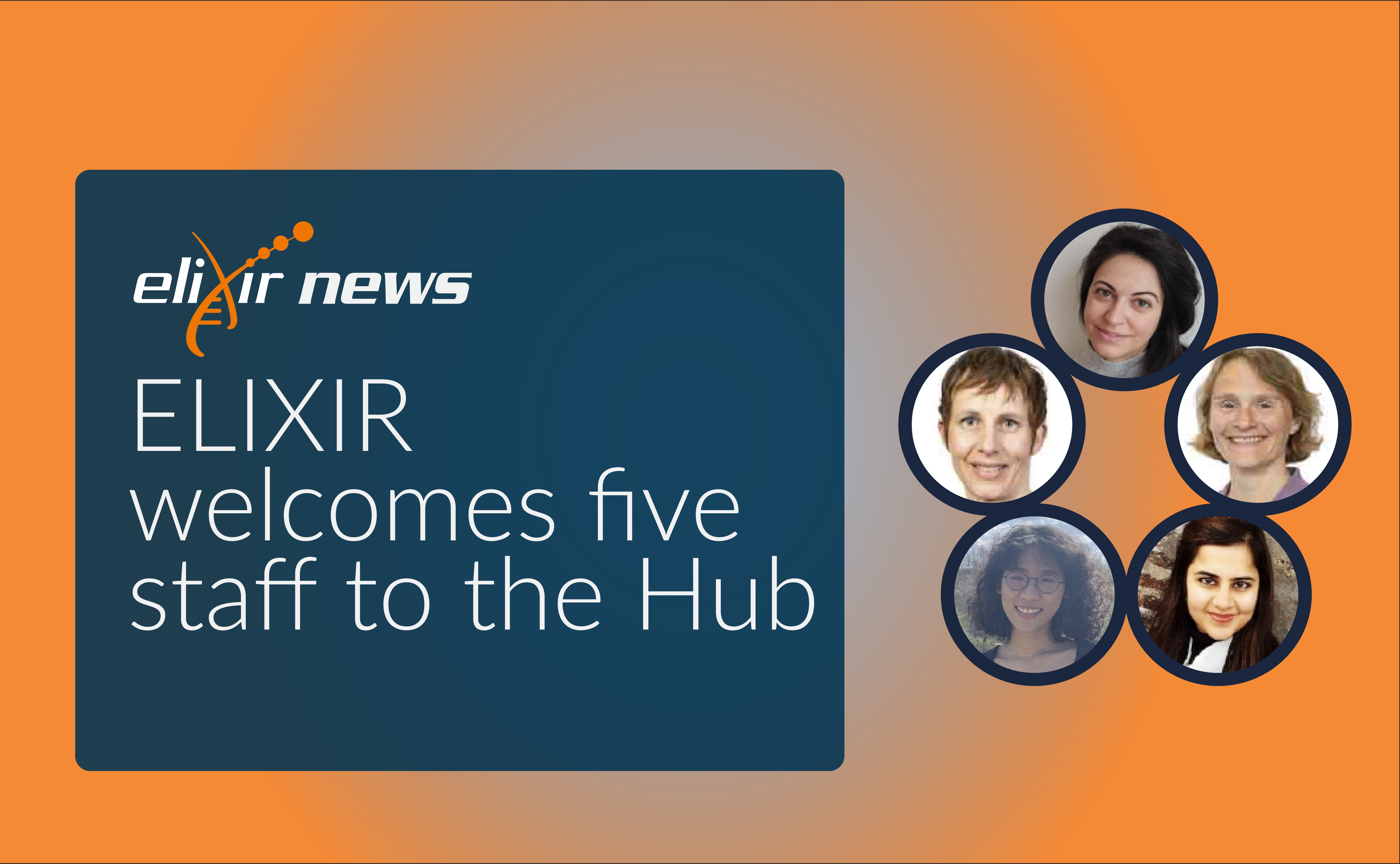 ELIXIR welcomes five new staff to the Hub | ELIXIR